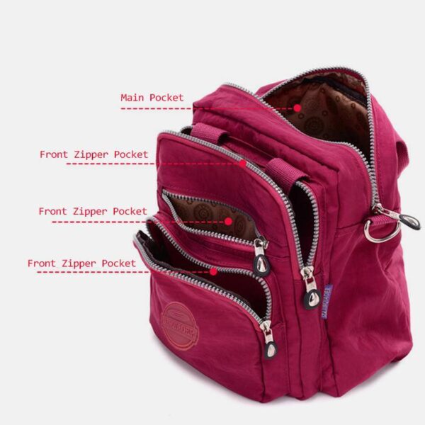 Convertible Waterproof Backpack Crossbody Top-handle Nylon Bag MT0054 ...